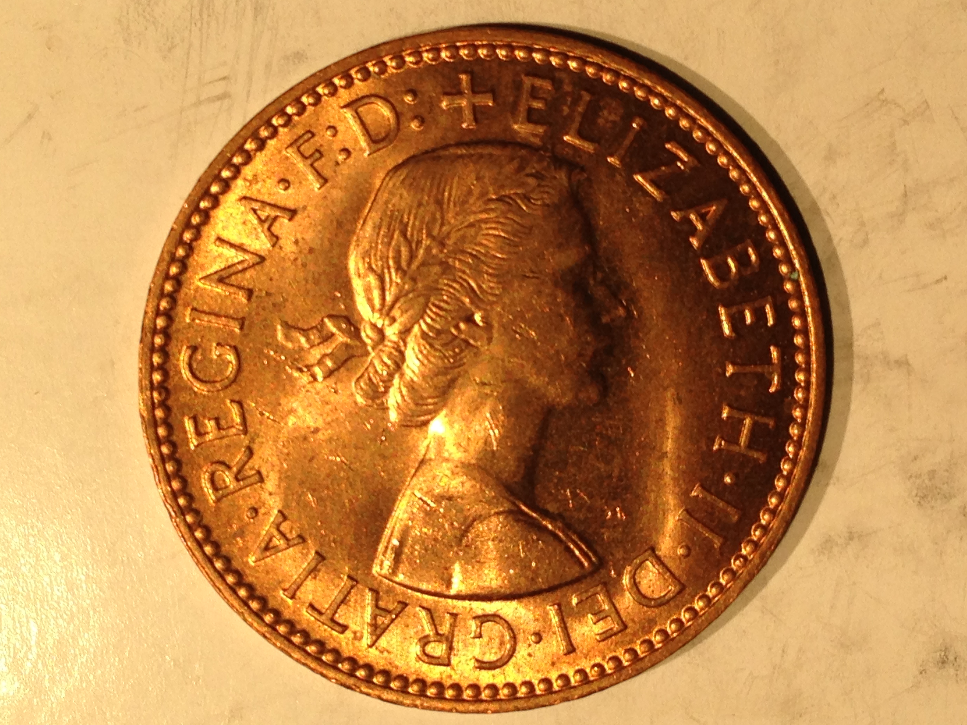 1960 Great Britain Half Penny MS 64 Nashua Coins And Collectibles 1960 Great Britain Half Penny MS 64 Nashua Coins And Collectibles